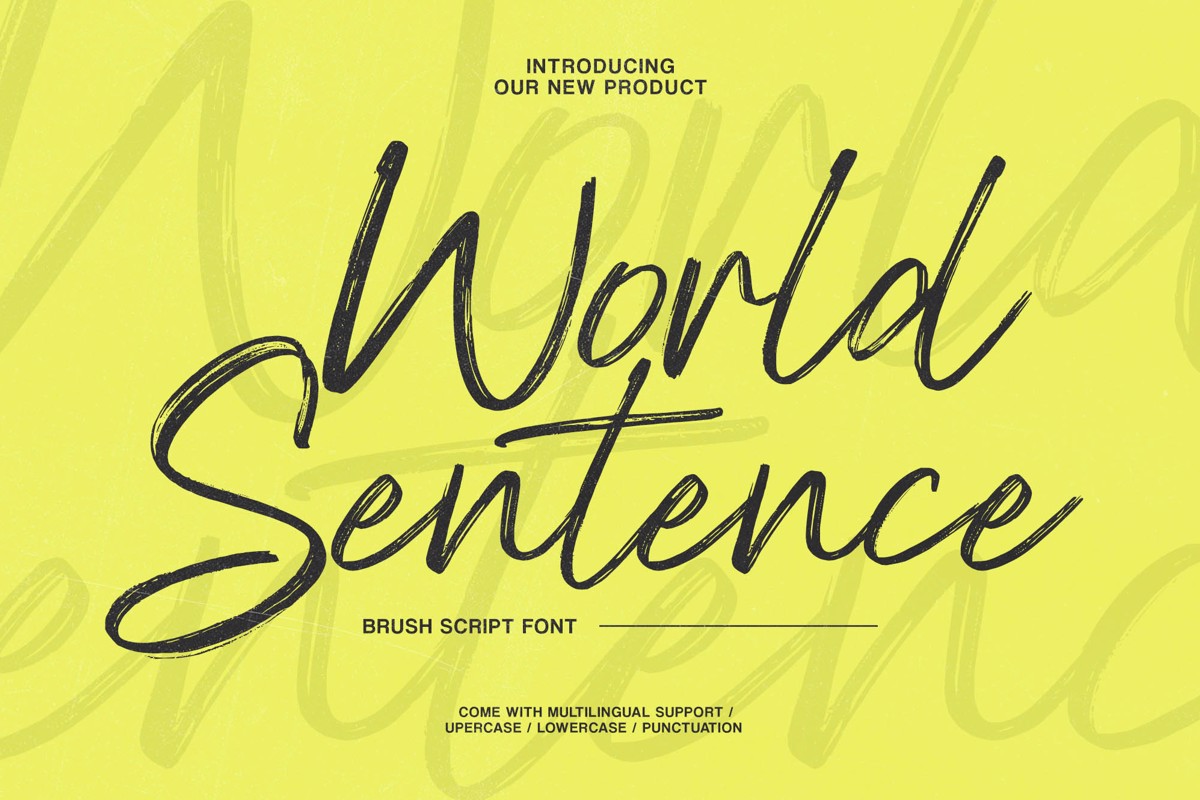 World Sentence Font - Free Download