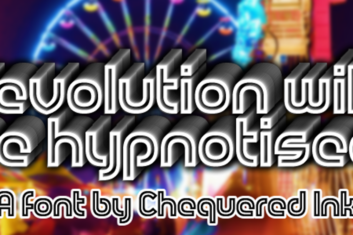 Revolution Will Be Hypnotised Font | Chequered Ink | FontSpace
