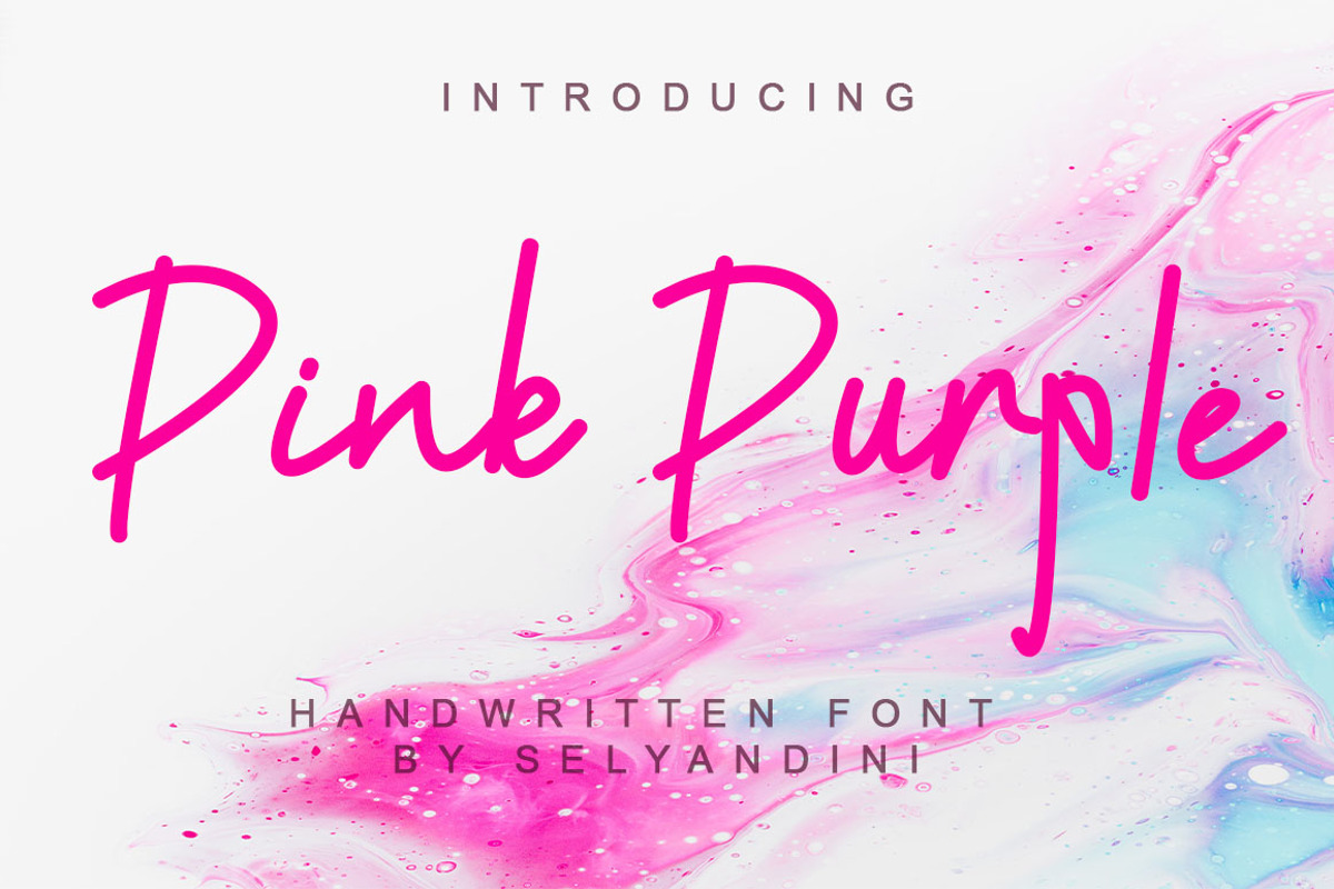 Pink Purple Font | selyandini | FontSpace