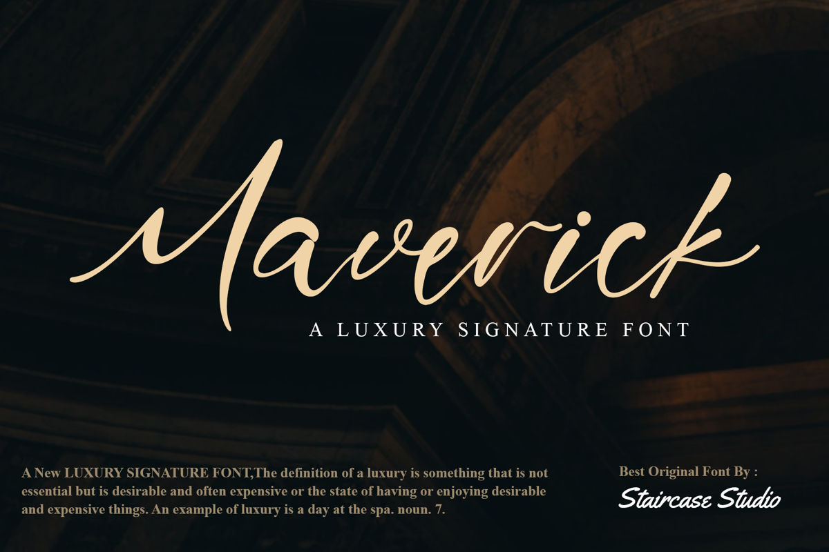 Maverick Font | Staircase Studio | FontSpace