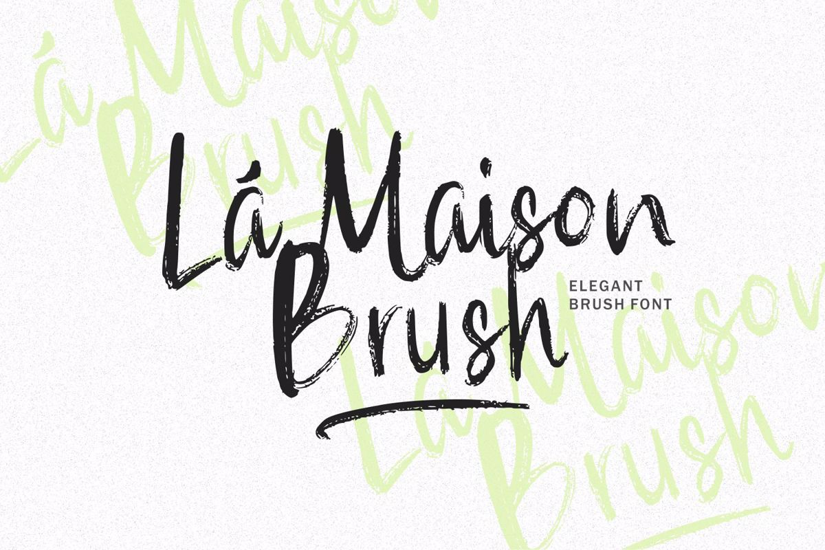 La Maison Brush Font | Allouse.Studio | FontSpace