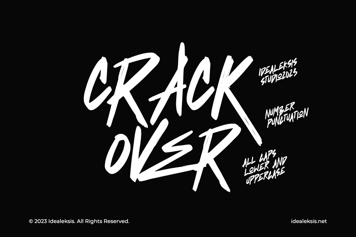 Crack Over Font | idealeksis | FontSpace