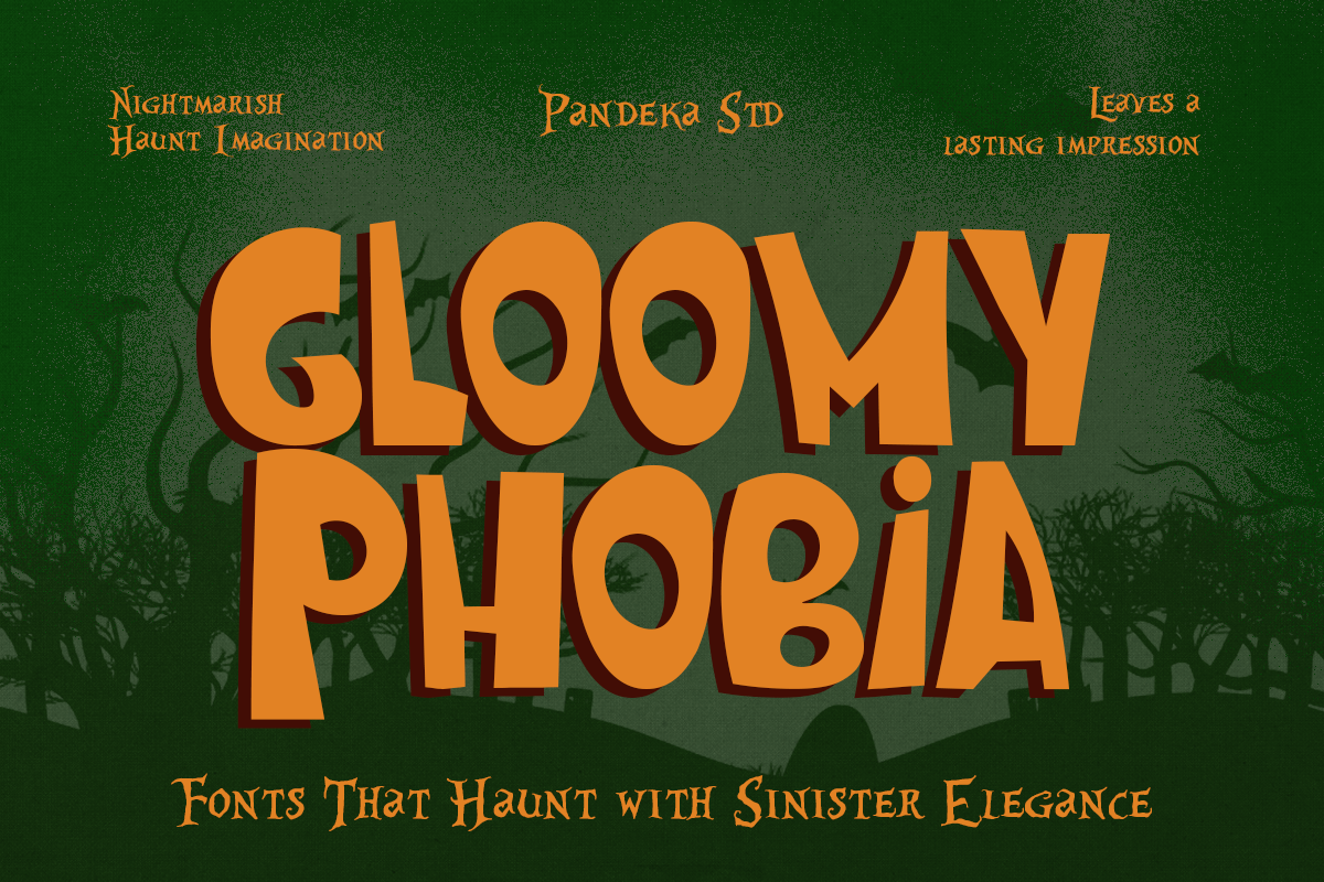 Gloomy Phobia Font | Pandeka Studio | FontSpace