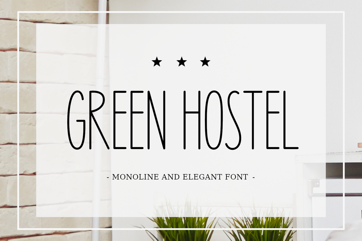 Green Hostel Font - Free Download
