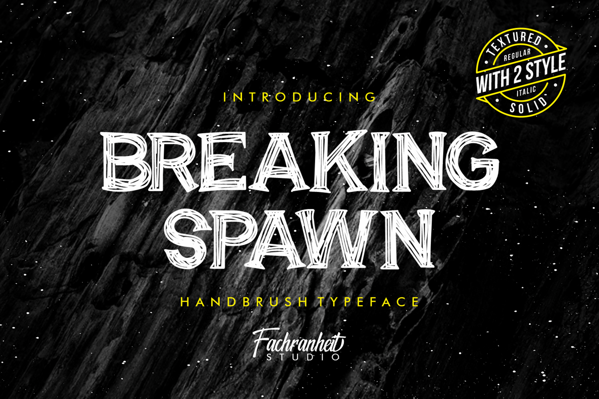 BREAKING SPAWN Font - Free Download