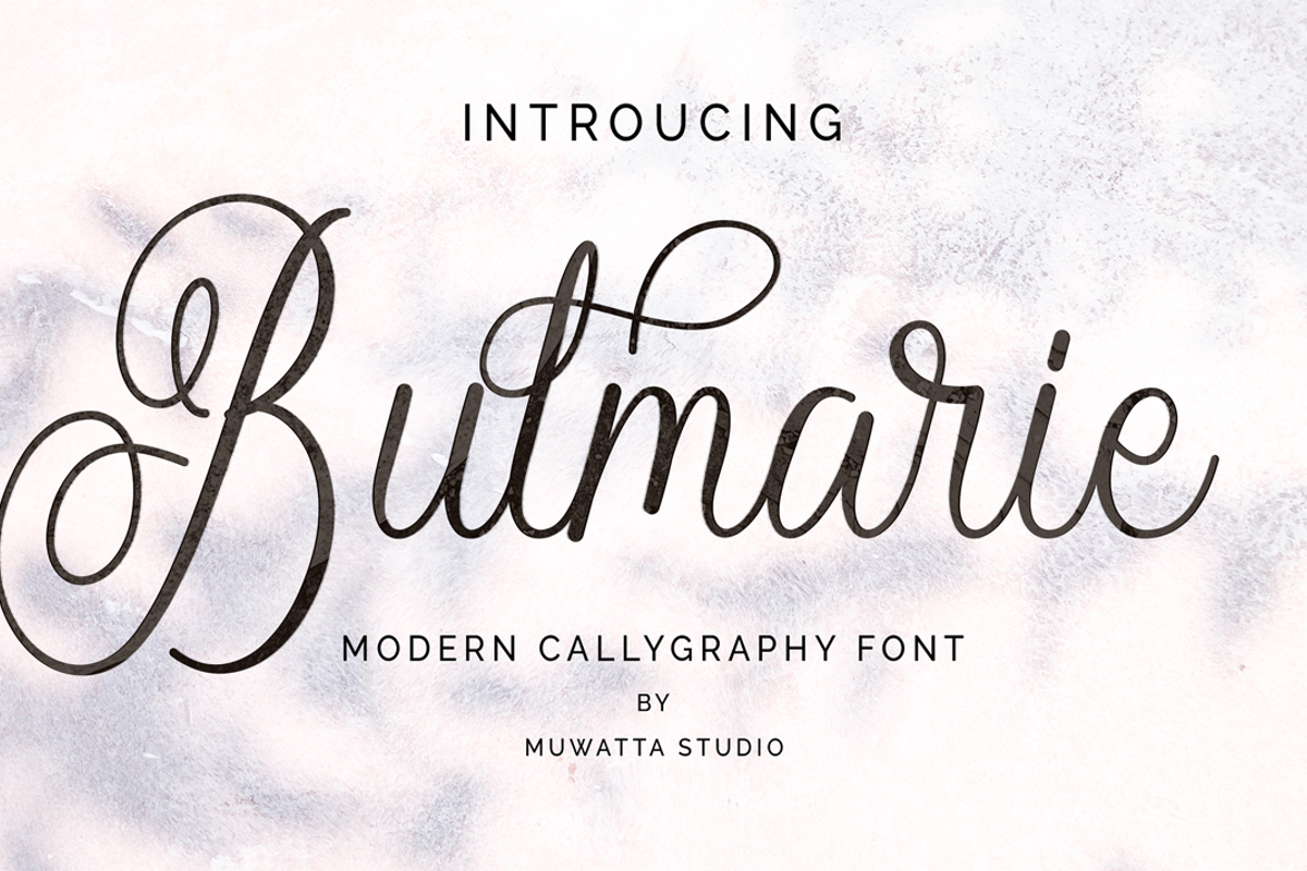 Bulmarie Font | Muwattastudio | FontSpace