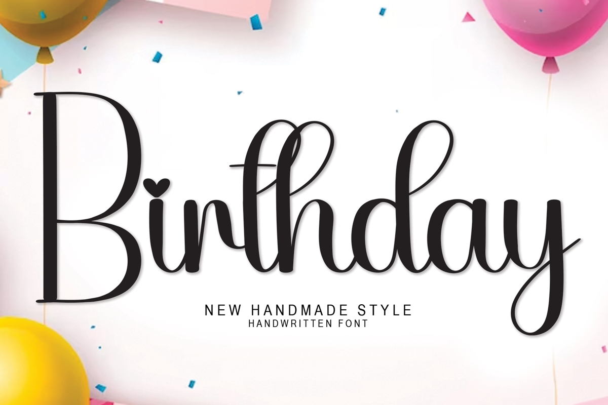 Birthday Font | scratchones_creative | FontSpace
