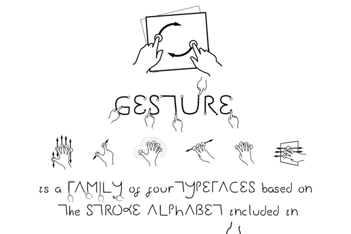 Gesture Font - Free Download
