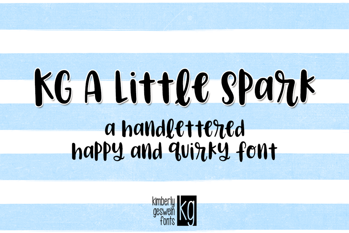 KG A Little Spark Font | Kimberly Geswein | FontSpace