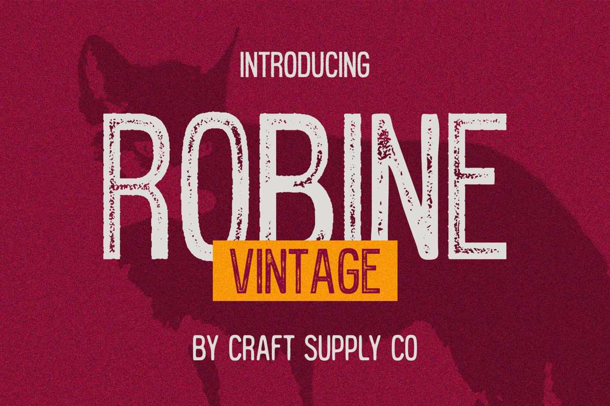 Robine Vintage Stamp Font | craftsupplyco | FontSpace