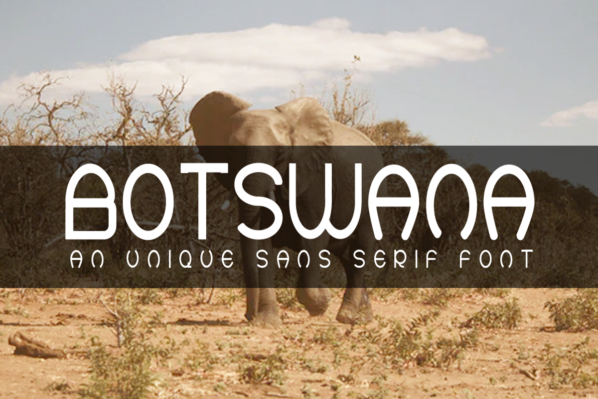 Botswana - Font - Free Download