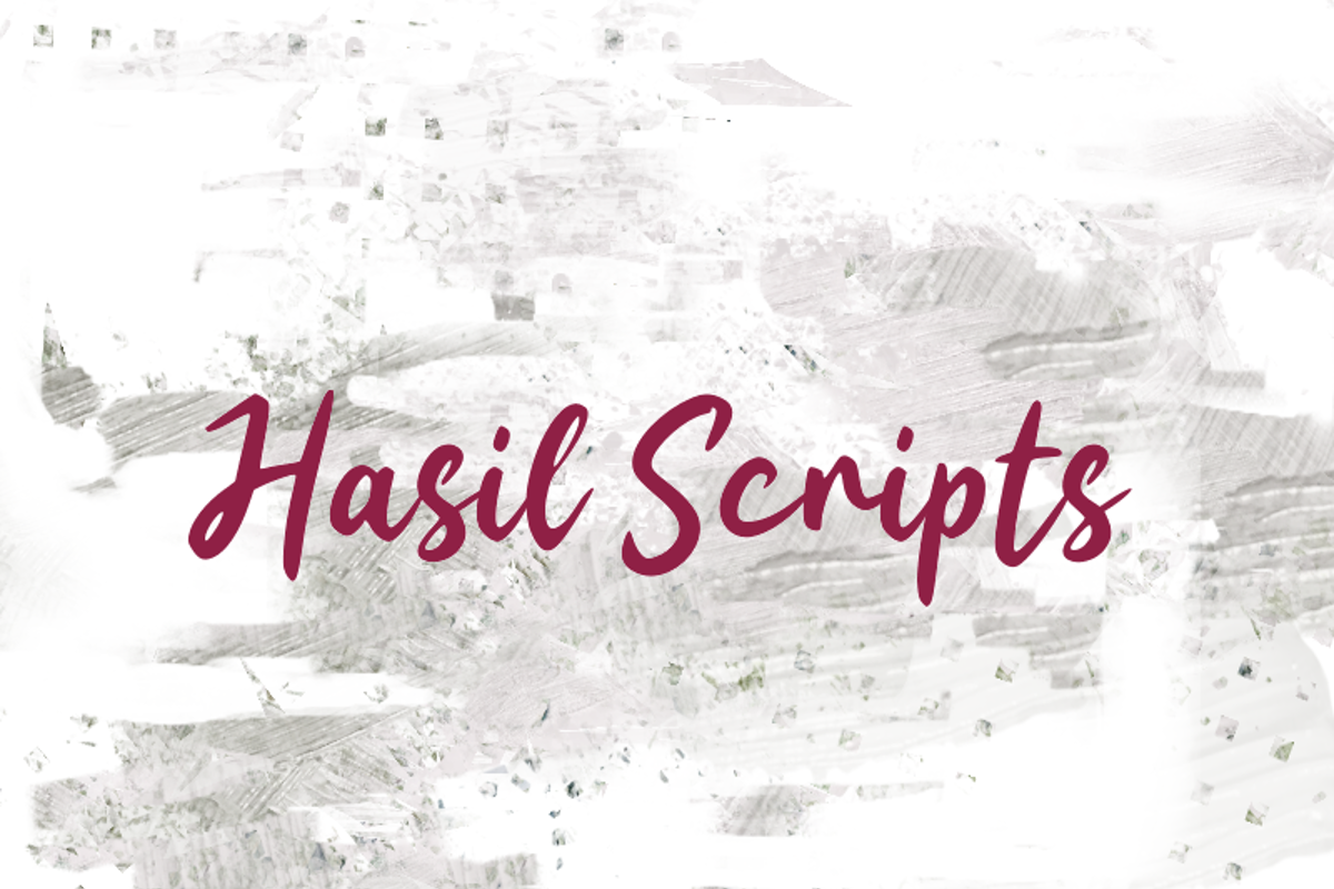 H Hasil Scripts Font | wepfont | FontSpace