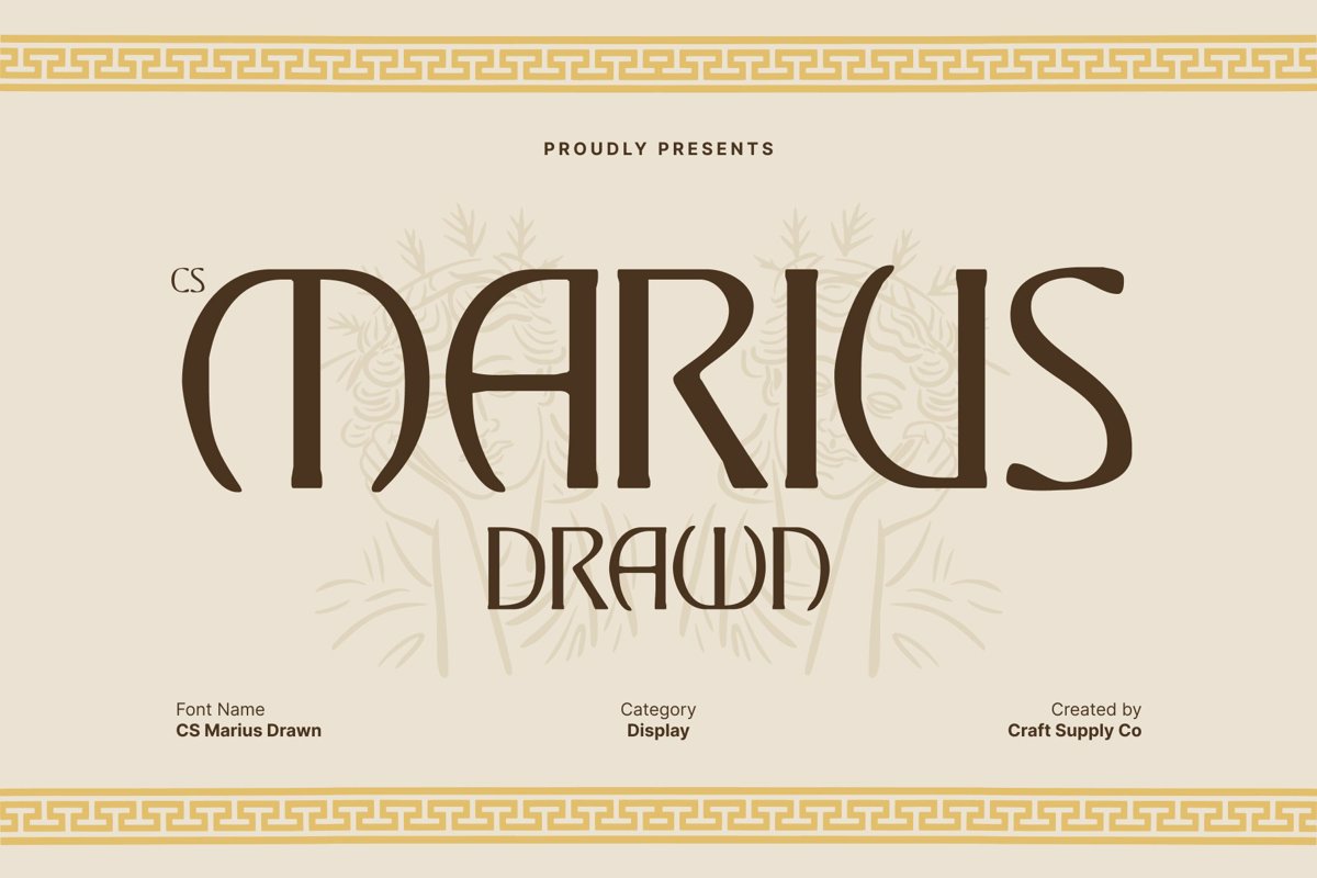 CS Marius Drawn Font - Free Download