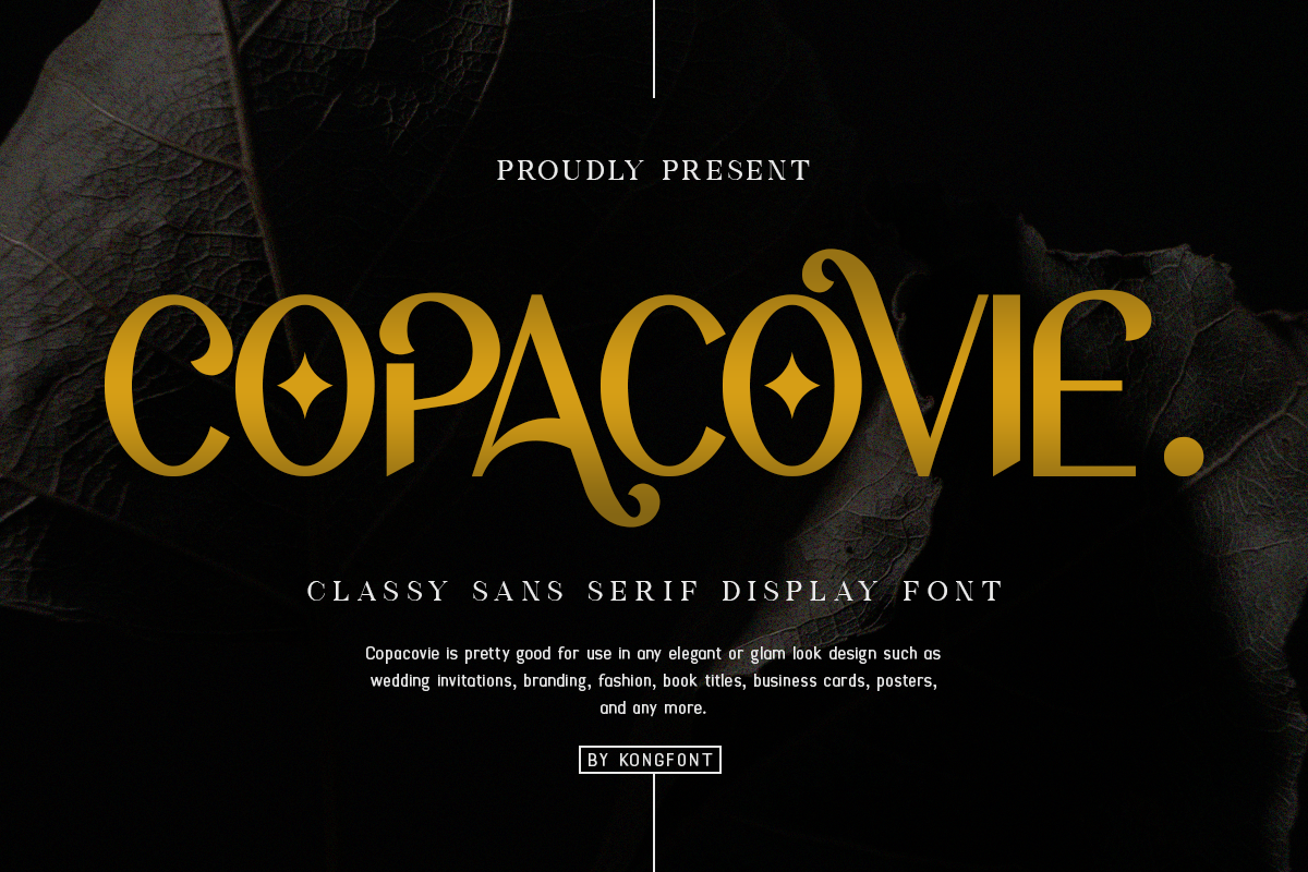 Copacovie Font | Fontkong | FontSpace