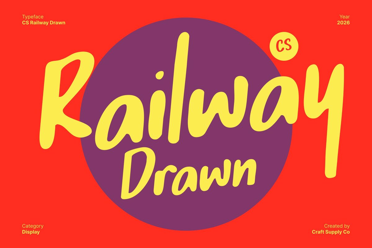 CS Railway Drawn Font - Free Download