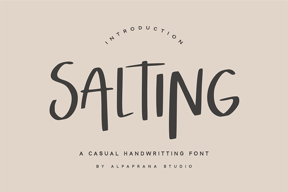Salting Font - Free Download