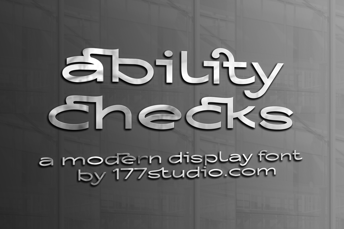 Ability checks Font | 177Studio | FontSpace