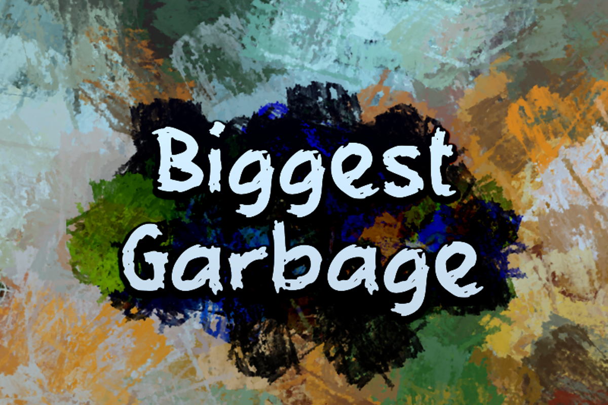 B Biggest Garbage Font | wepfont | FontSpace