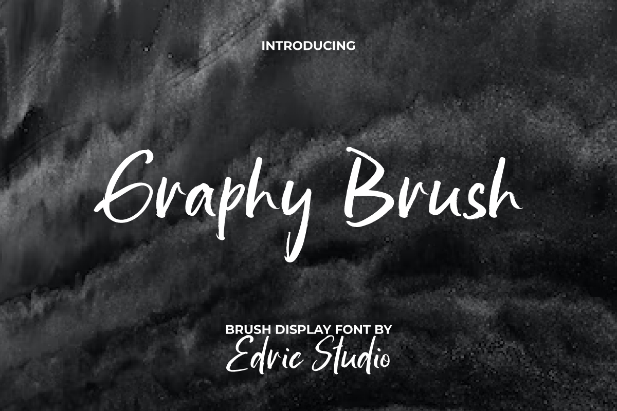 Graphy Brush Font | Edric Studio | FontSpace