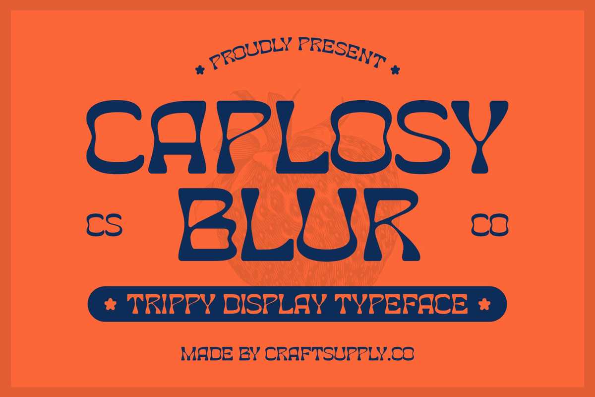 Caplosy Blur Font | craftsupplyco | FontSpace