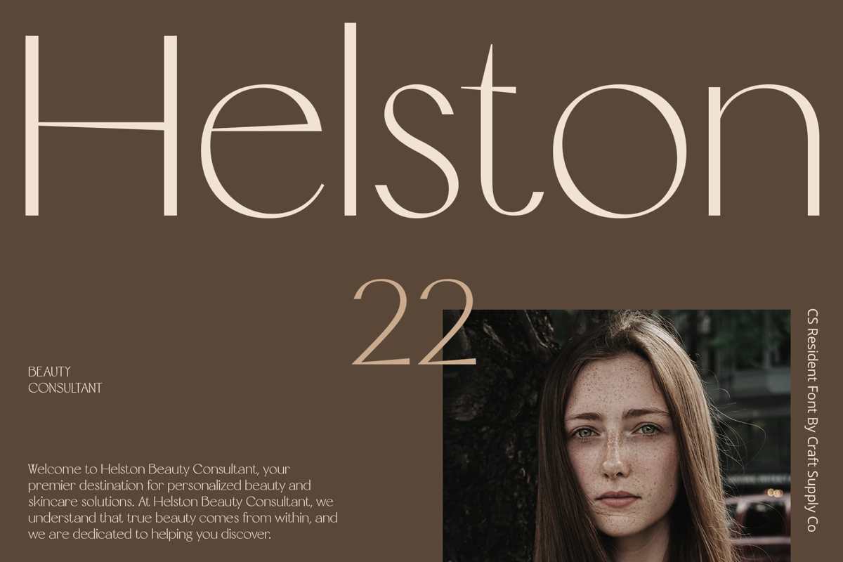 CS Resident Font | craftsupplyco | FontSpace