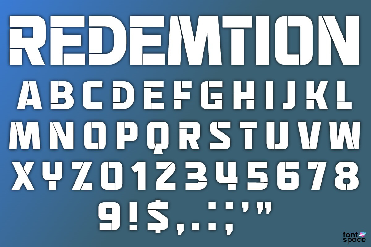 Redemtion Font | Vladimir Nikolic | FontSpace