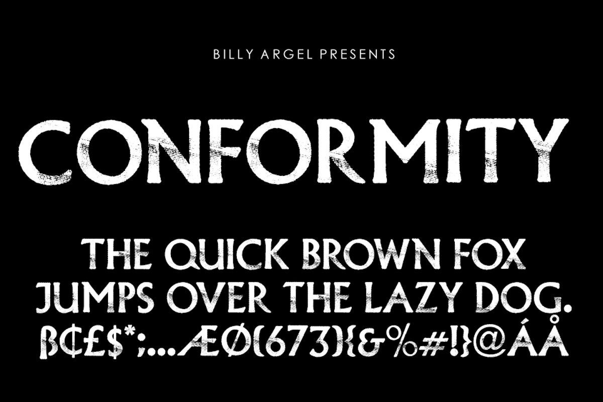 CONFORMITY Font - Free Download