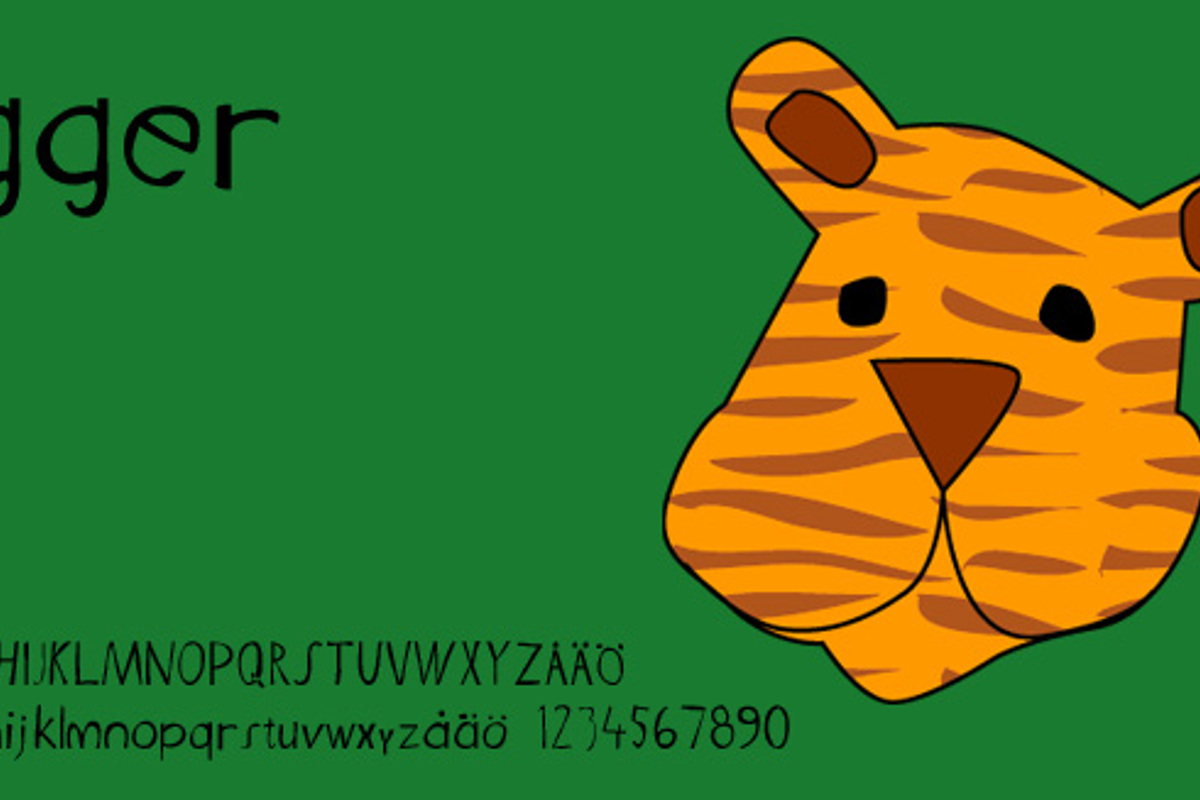 Tigger Font | Fontomen | FontSpace