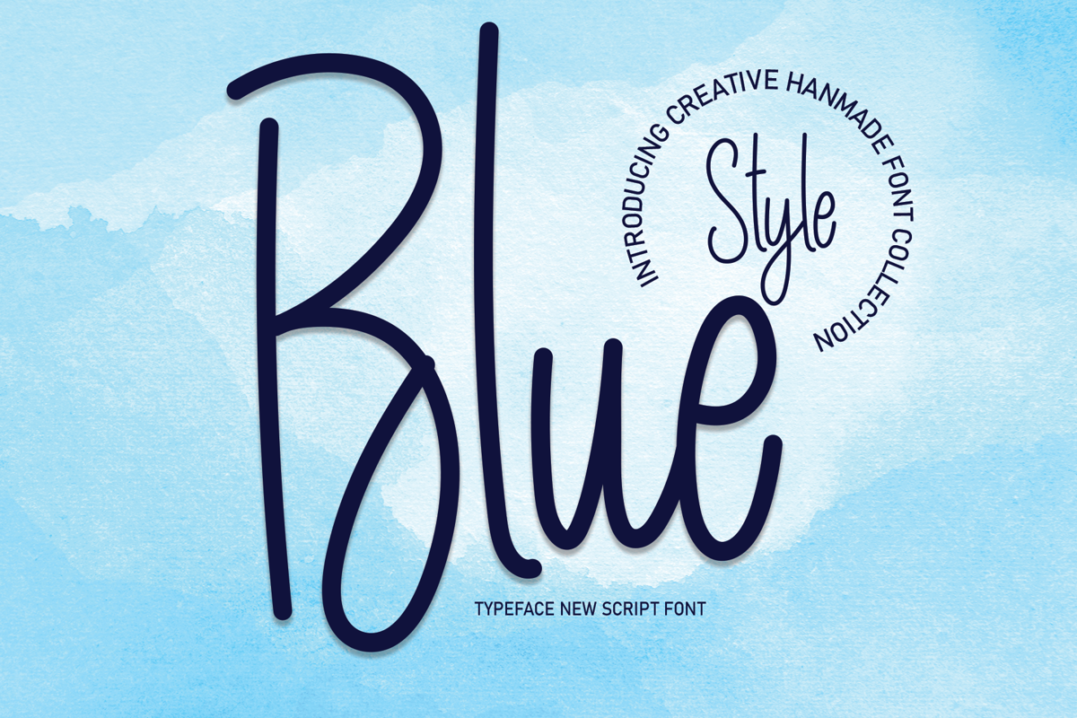 Blue Font | scratchones_creative | FontSpace