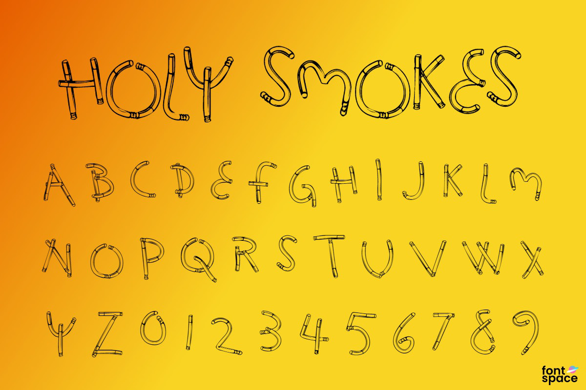 Holy Smokes Font - Free Download