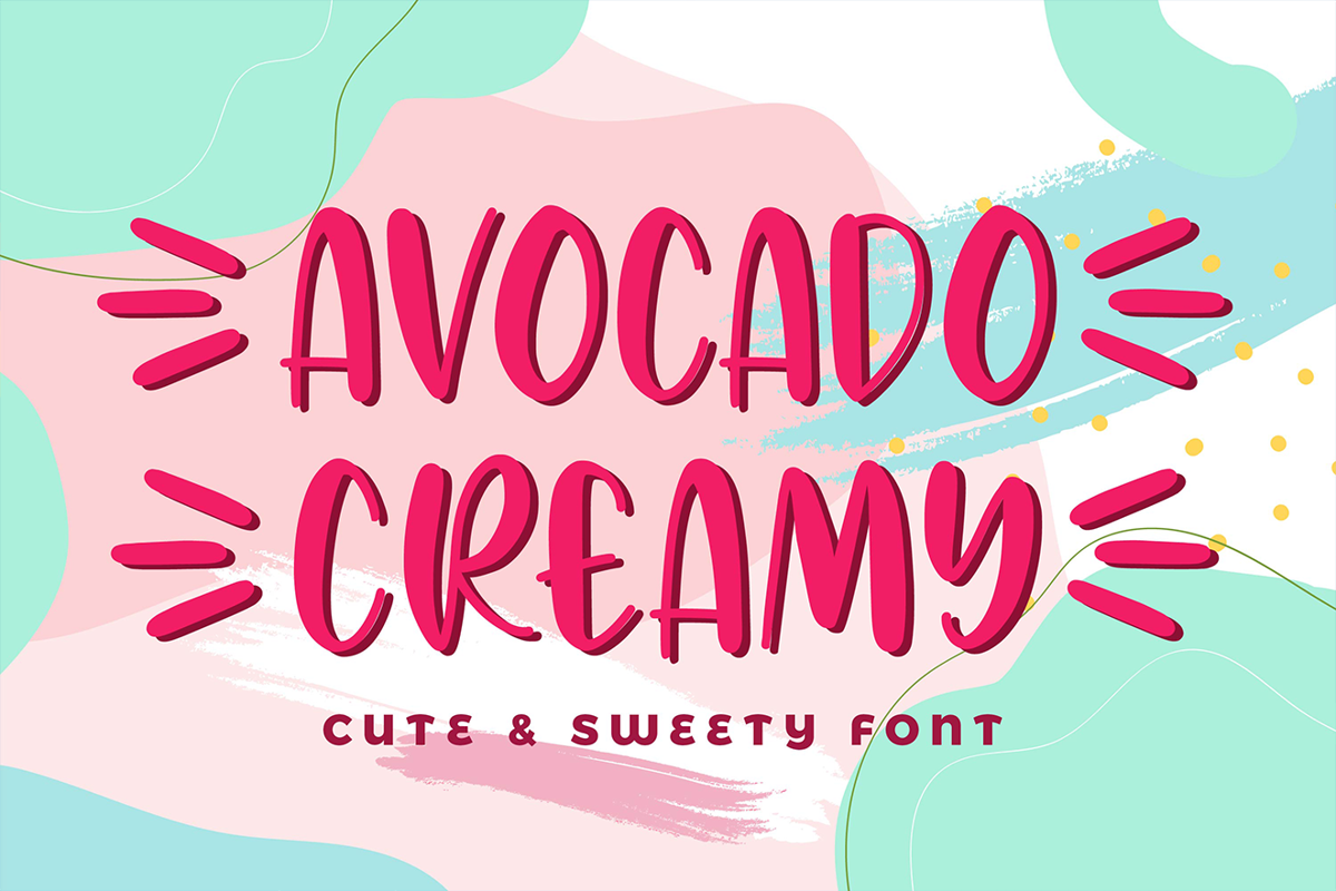 Avocado Creamy Font | Almarkhatype | FontSpace