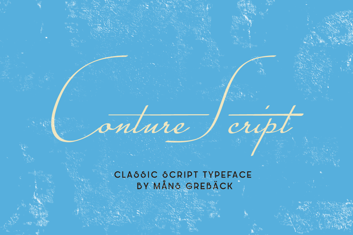 Conture Script Font | Måns Grebäck | FontSpace