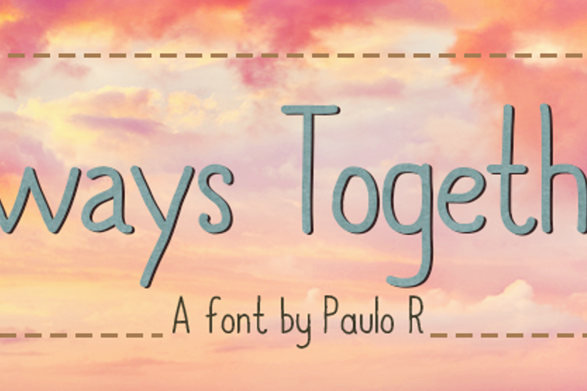 Always Together Font | Paulo R | FontSpace