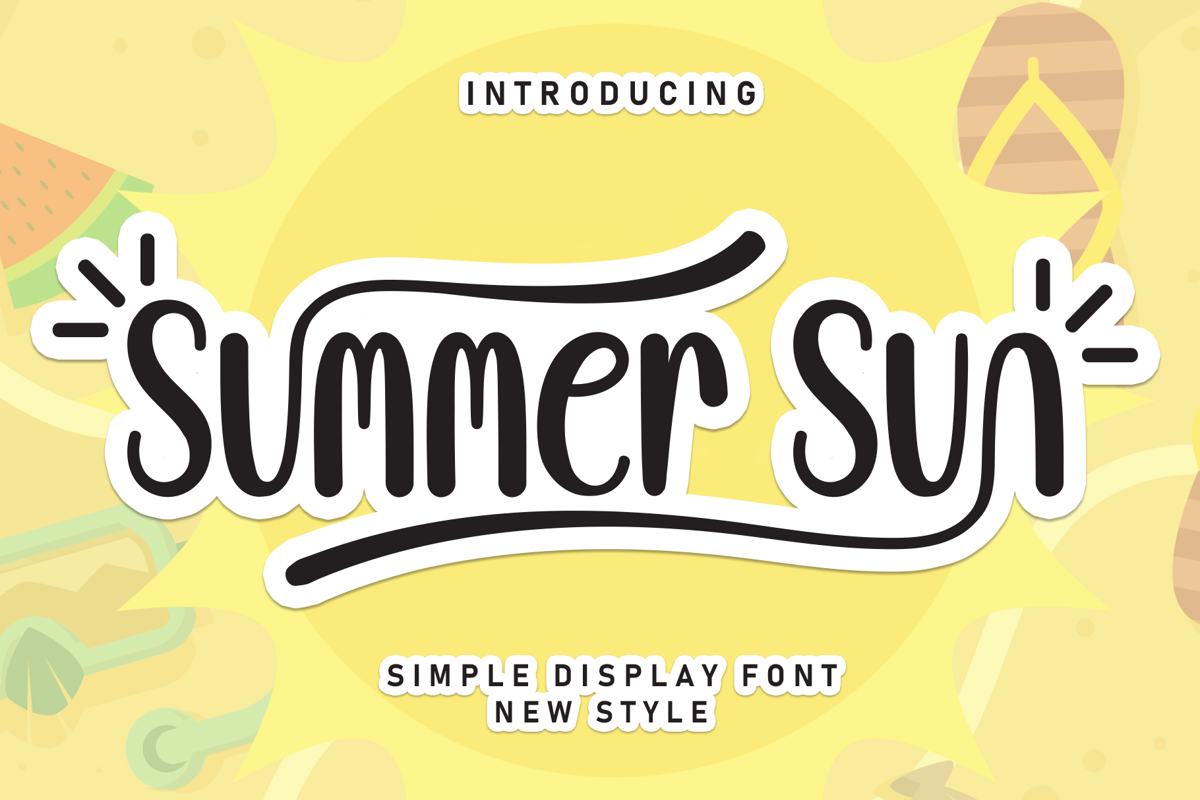 Summer Sun Font - Free Download