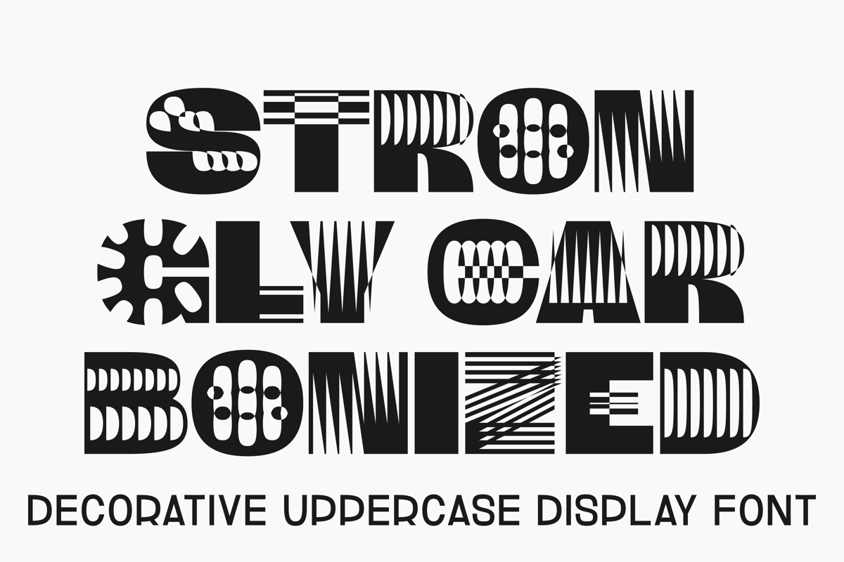 Strongly Carbonized Font - Free Download