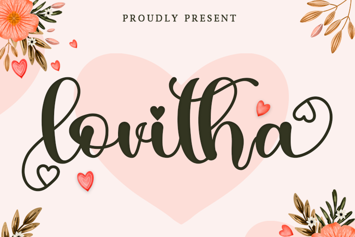 Lovitha Font | Sakha Design | FontSpace