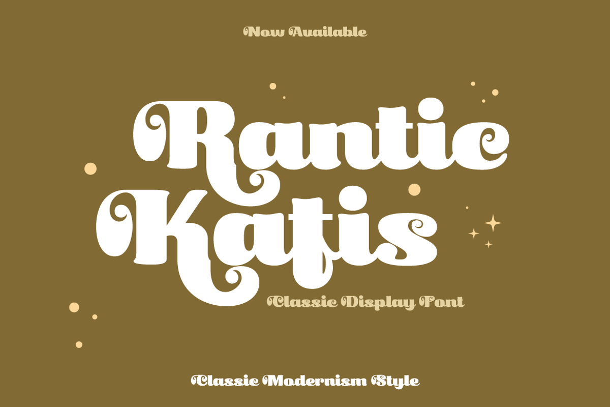 Rantic Kafis – Display Classic Font | Productypetype | FontSpace