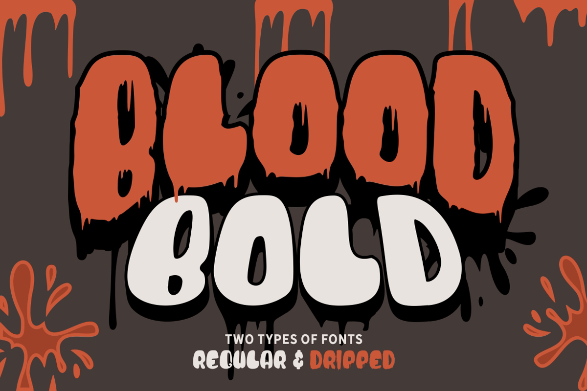 Blood Bold Driped Font | StringLabs | FontSpace