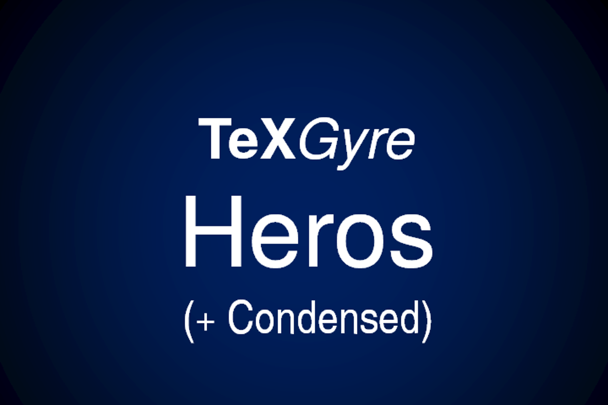 TeXGyreHeros Font - Free Download