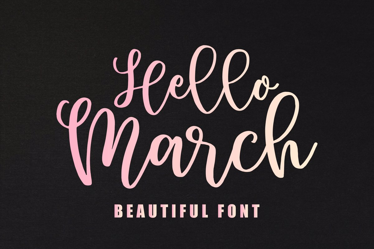 Hello March Font | Metafontsy | FontSpace