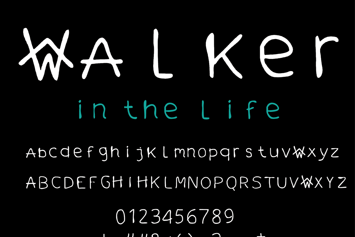 Walker in the life Font | Cé - al | FontSpace
