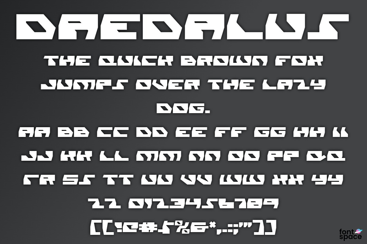 Daedalus Font | Iconian Fonts | FontSpace