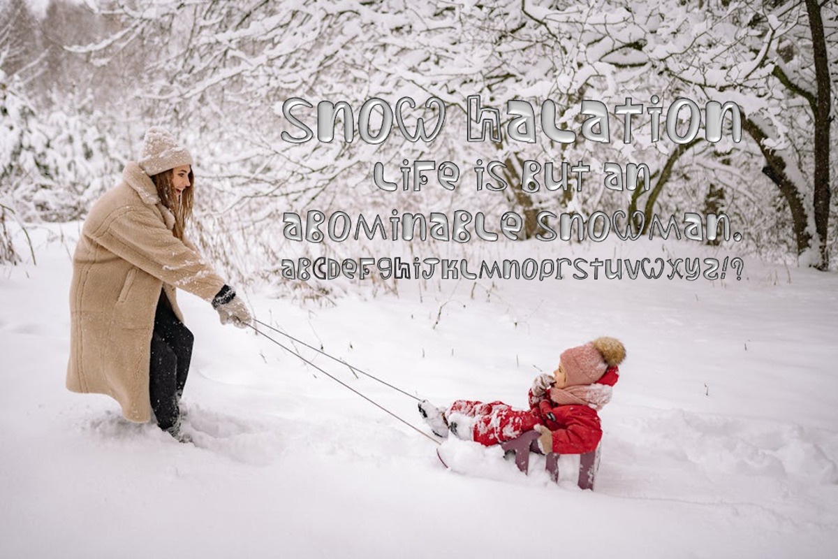 Snow Halation Font - Free Download