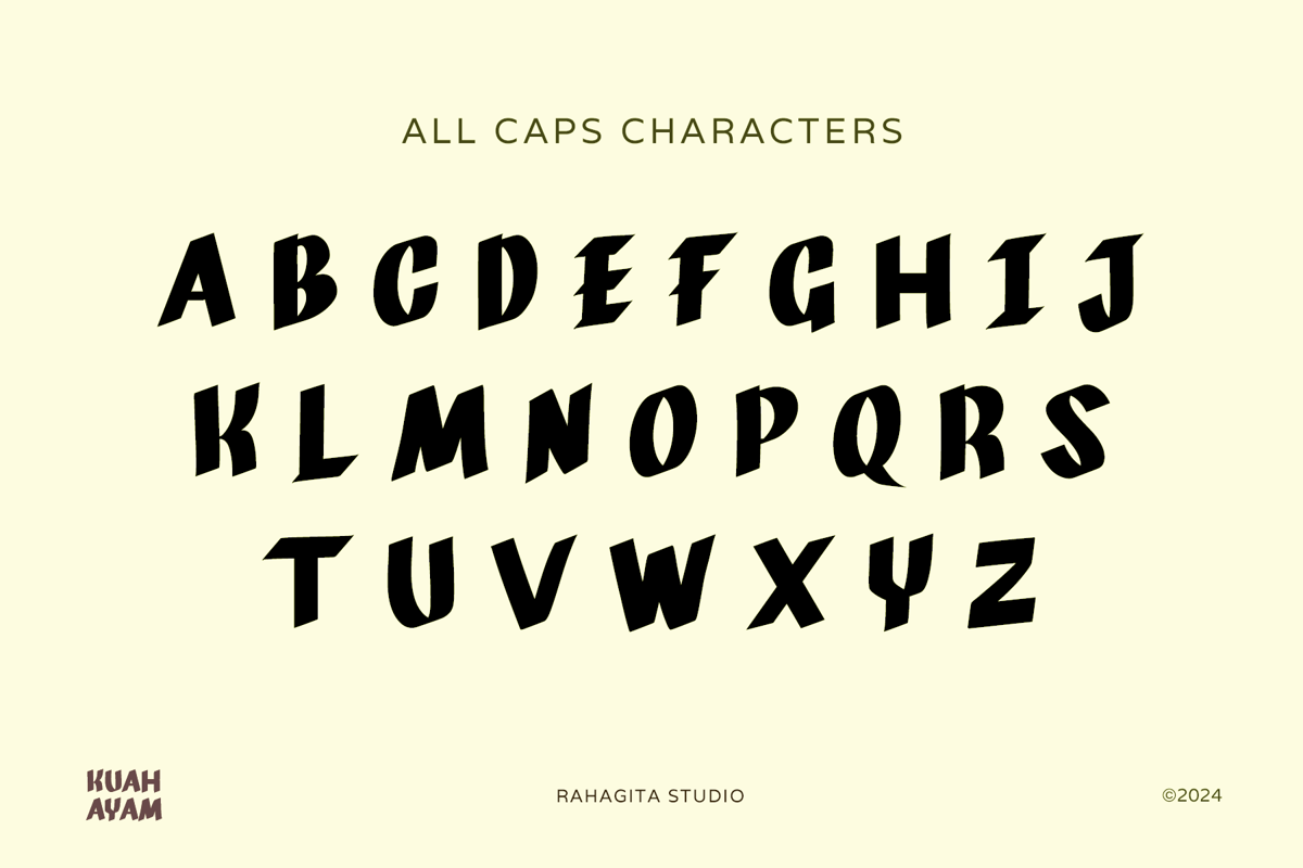 Kuah ayam Font | Rahagita Studio | FontSpace