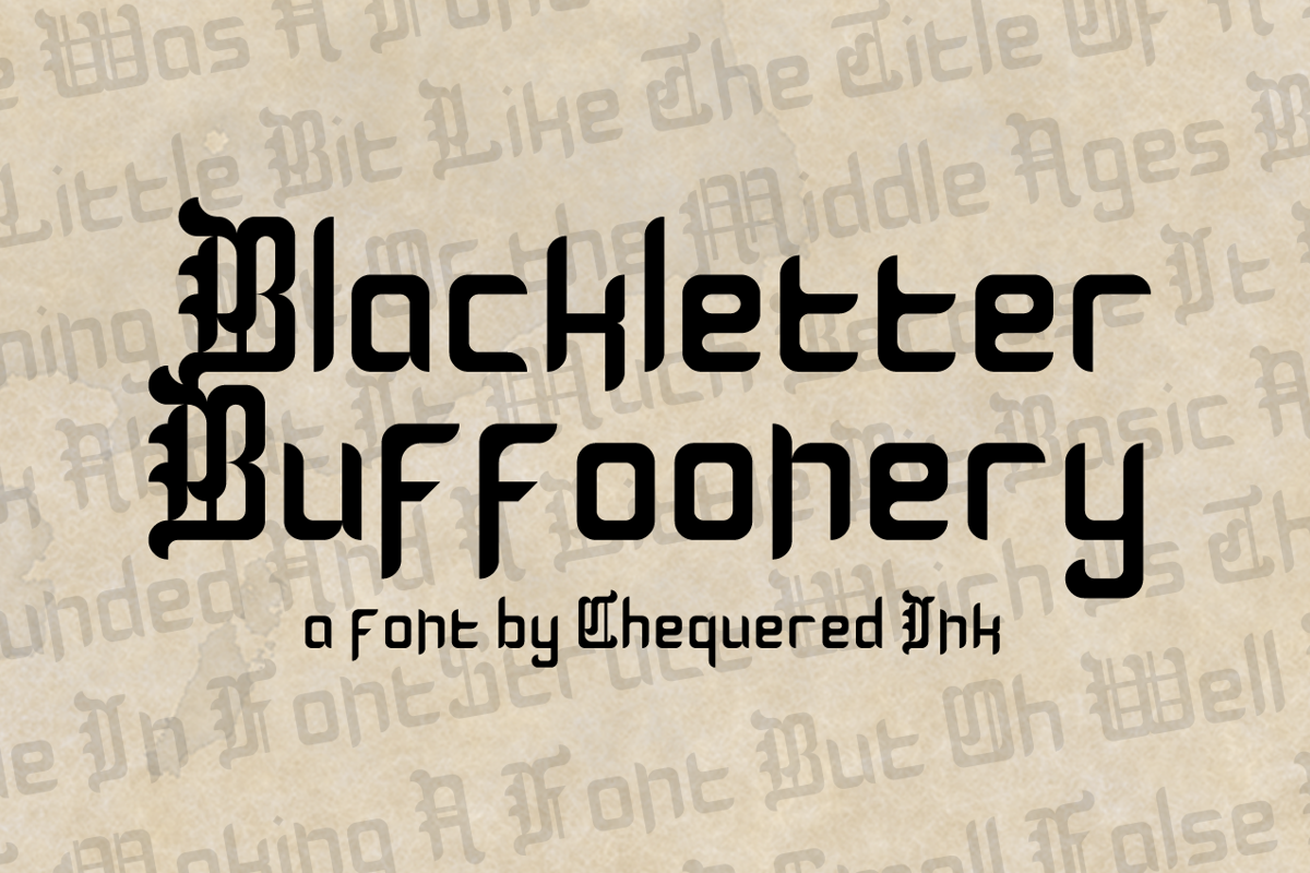 Blackletter Buffoonery Font - Free Download