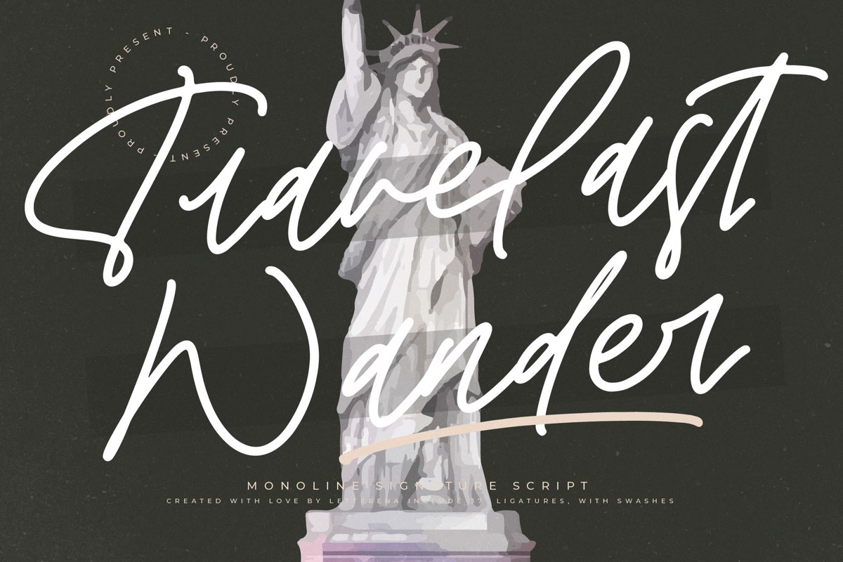 Travelast Wander VERSION Font | Letterena Studios | FontSpace