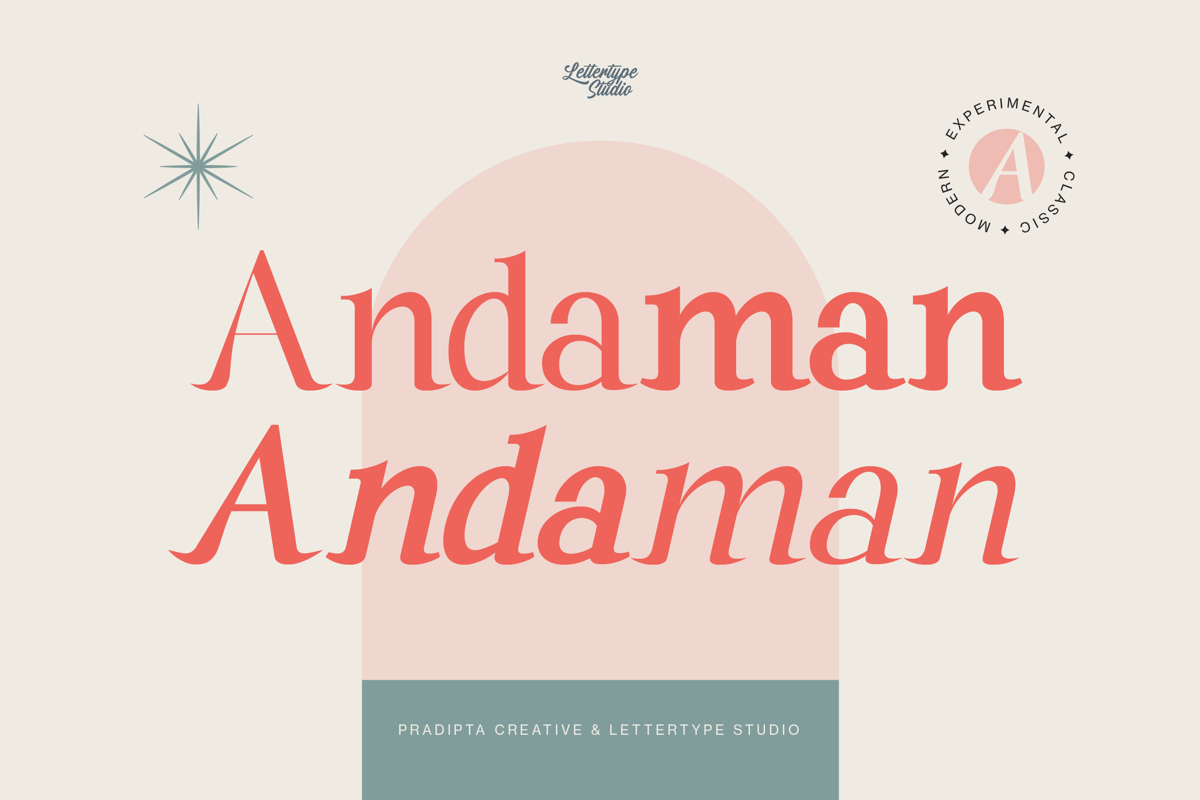 Andaman Font | lettertypestudio | FontSpace