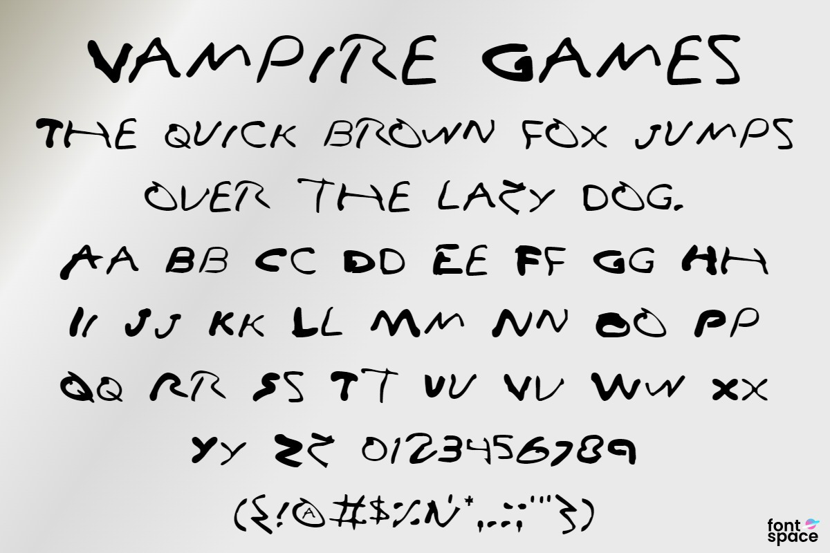 Vampire Games Font | Iconian Fonts | FontSpace