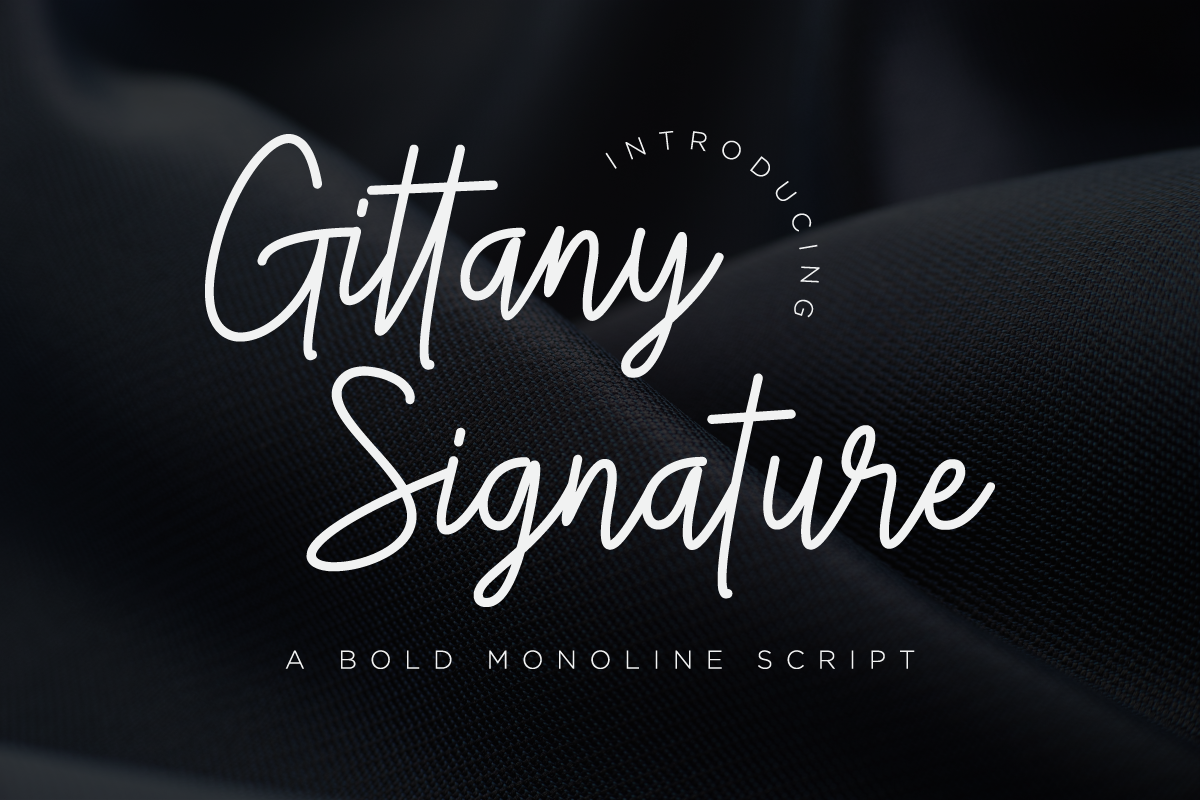 Gittany Signature Font | Skillyas Studio | FontSpace