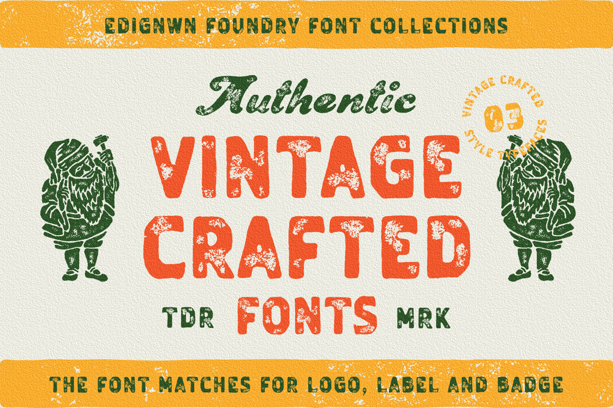 Vintage Crafted Sans Font | Edignwn Type | FontSpace